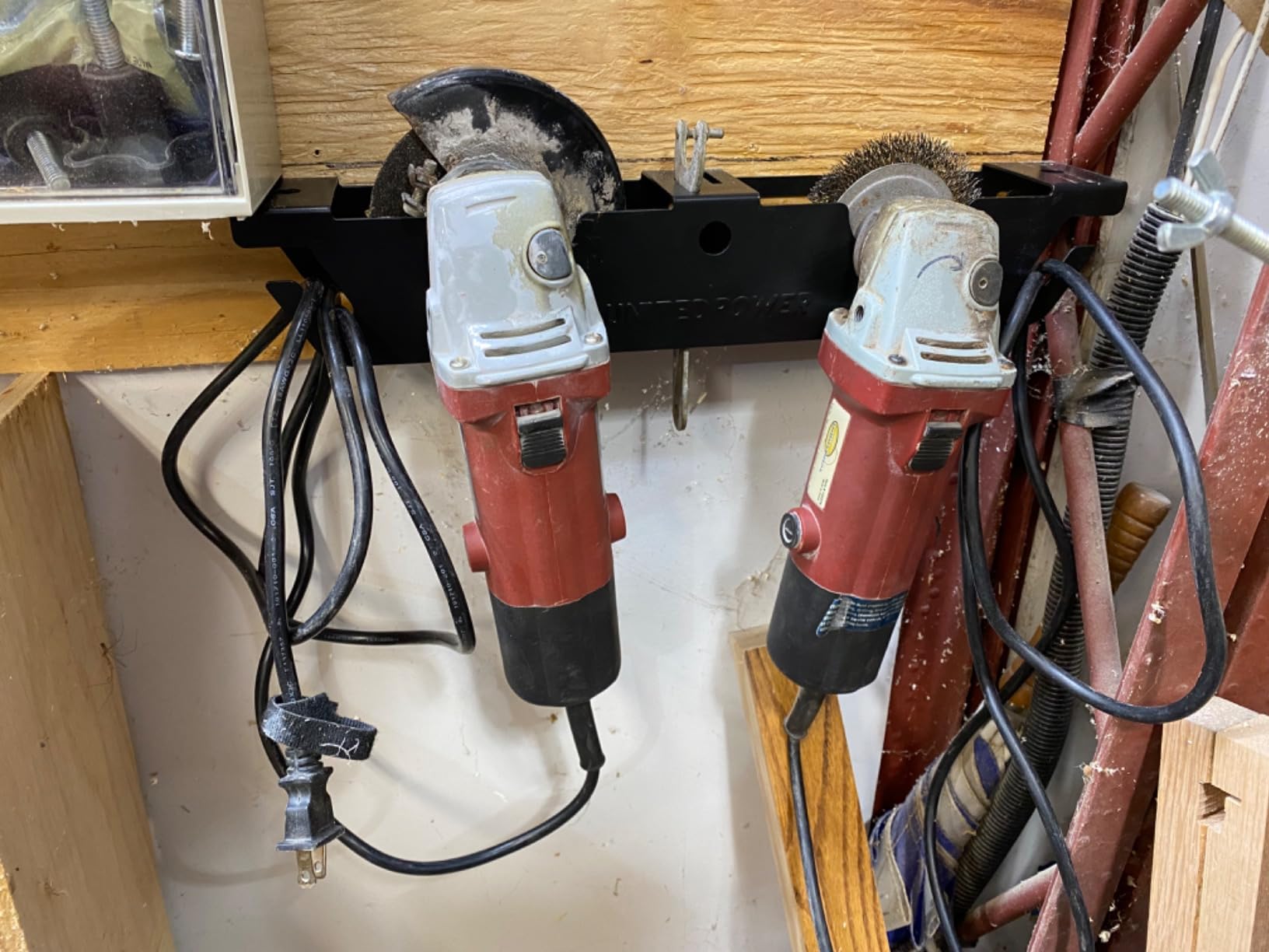 $7/mo - Finance UNITEDPOWER Angle Grinder Holder - 2 Bay Angle Grinder ...