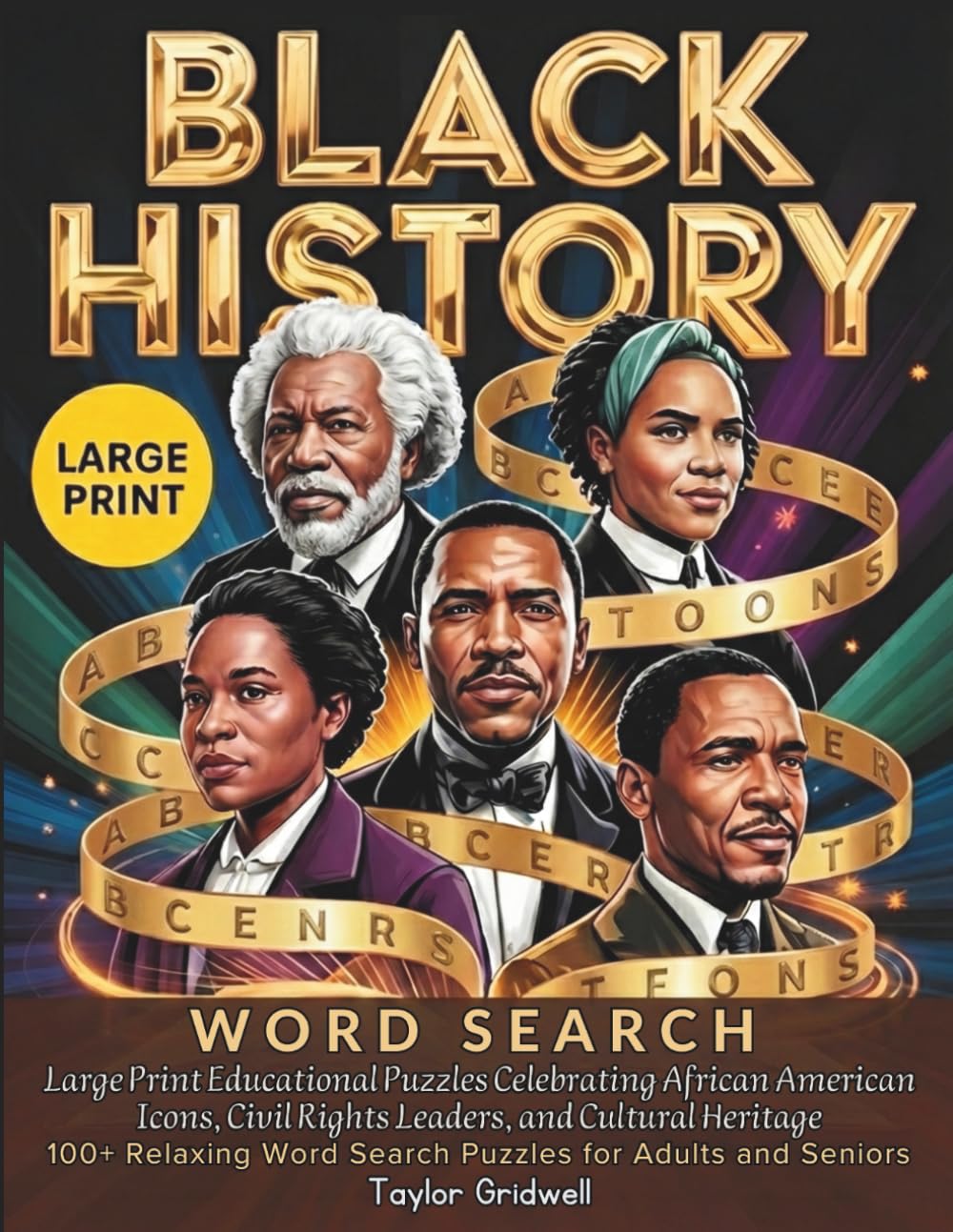Black History Word Search: Large Print Educational Puzzles Celebrating ...