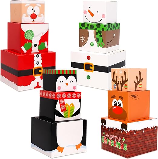 Amazon.com: WorldBazaar Christmas Nesting Box for Gift Christmas ...
