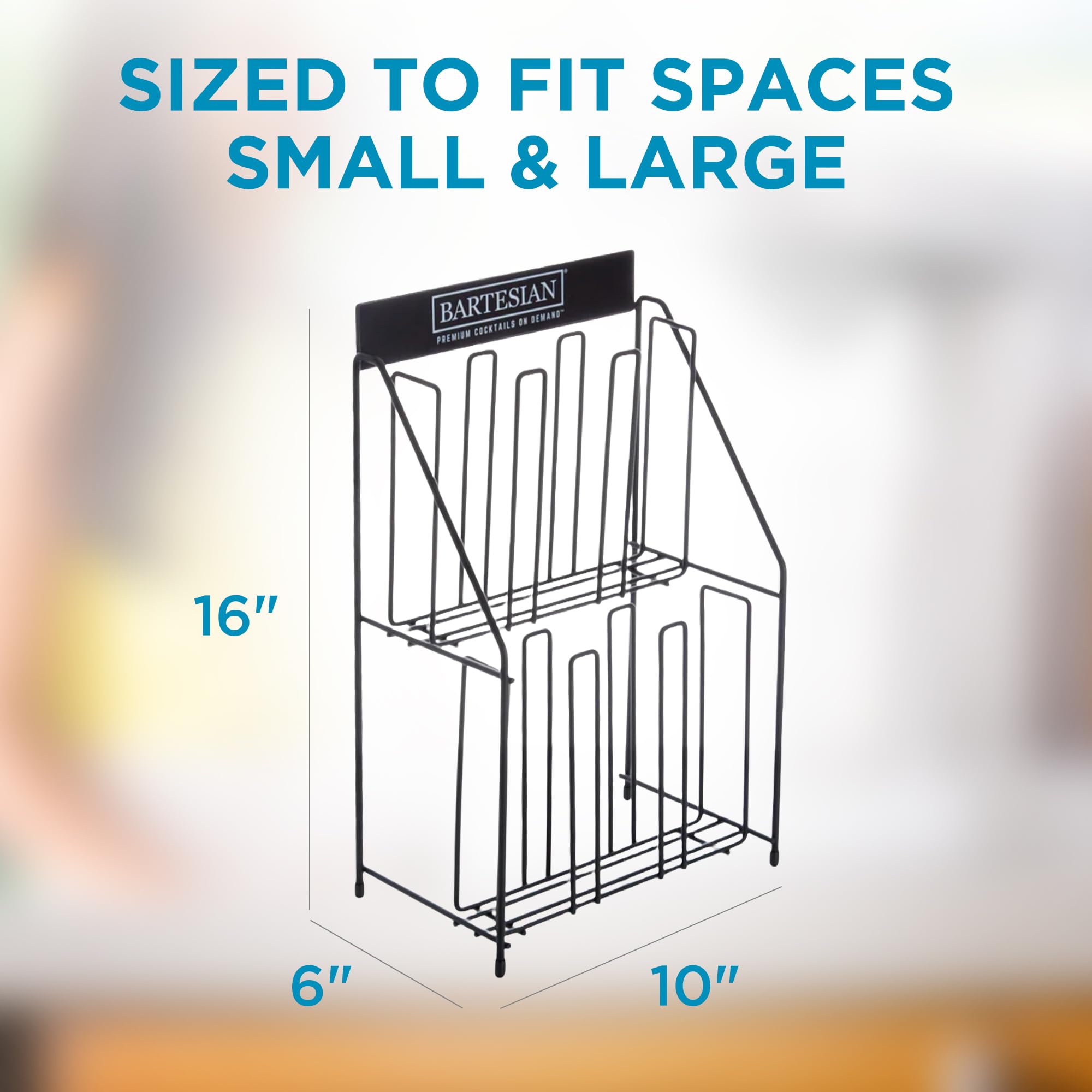 Snapklik.com : Cocktail Capsules Holder Rack - Against-The-Wall ...