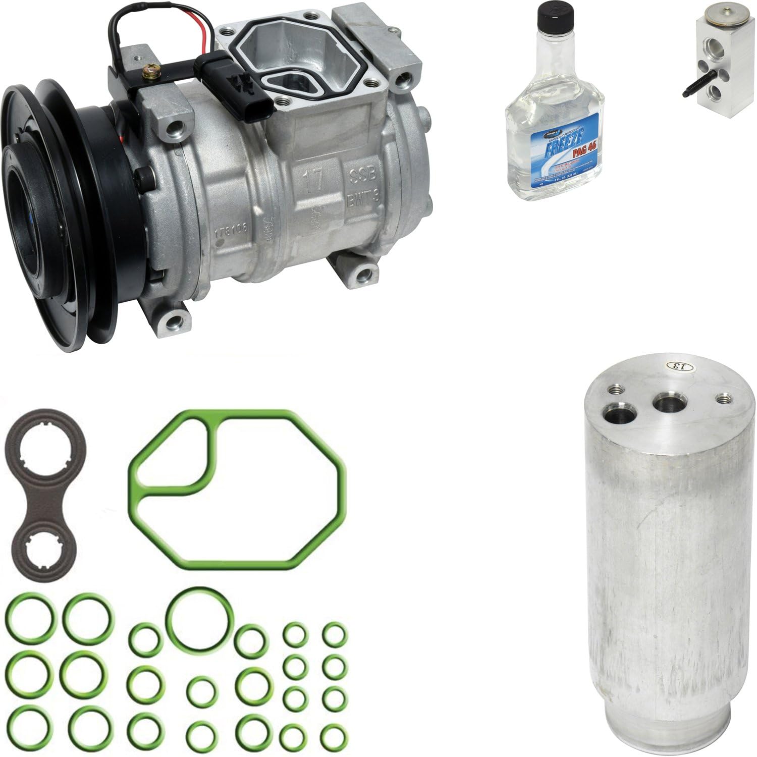 Amazon.com: Universal Air Conditioner KT 3902 A/C Compressor/Component ...