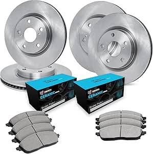 Amazon.com: R1 Concepts Front and Rear Brakes and Rotors| Blank Brake Rotors| Front and Rear ...