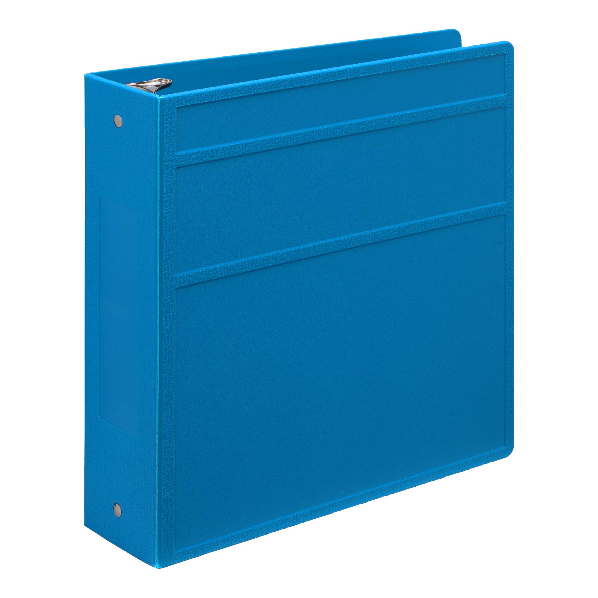Carstens 3- Inch Heavy Duty 3-Ring Binder - Side Opening, Pool Blue ...