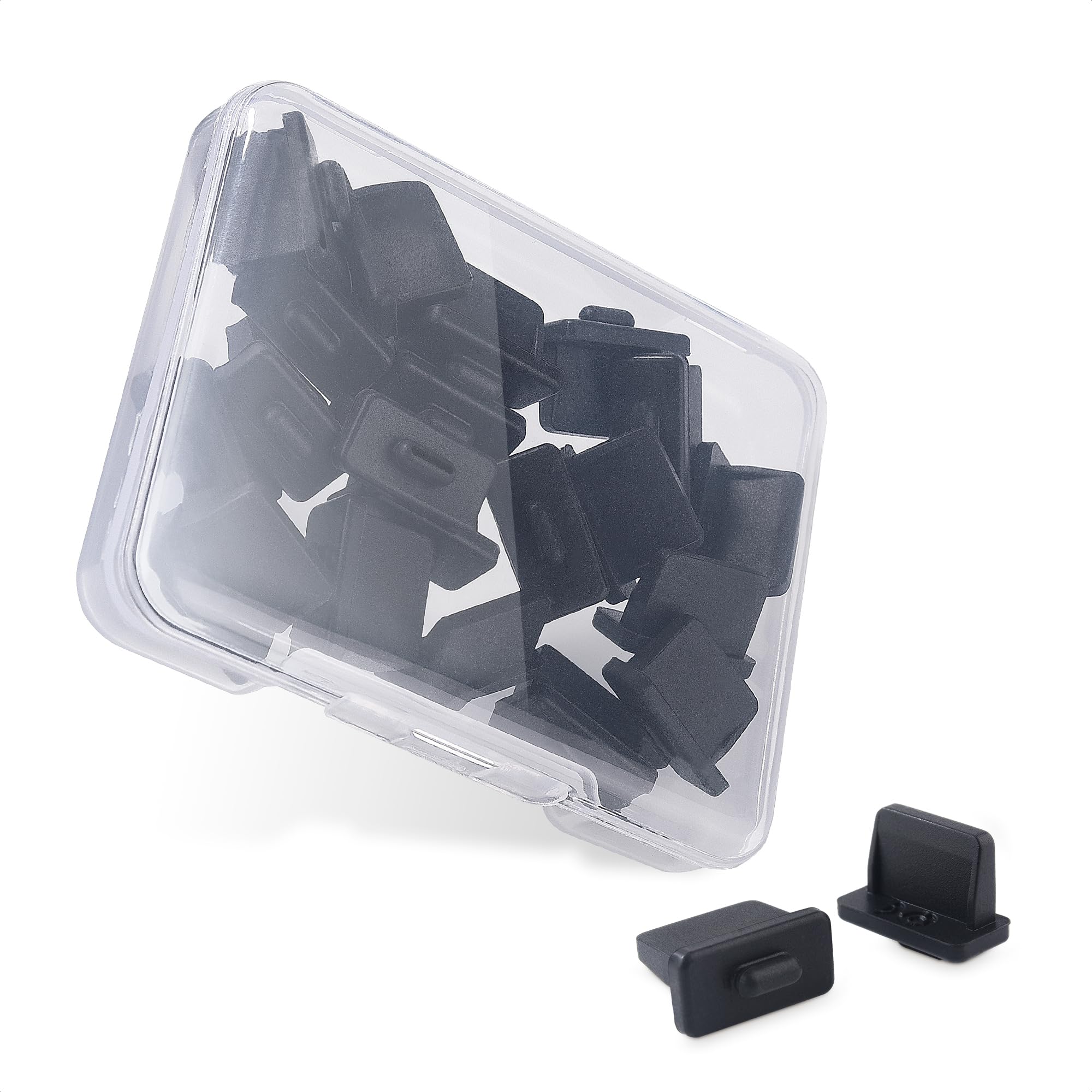 Amazon.com: Cable Matters 20-Pack USB Port Covers in Black (USB Dust ...