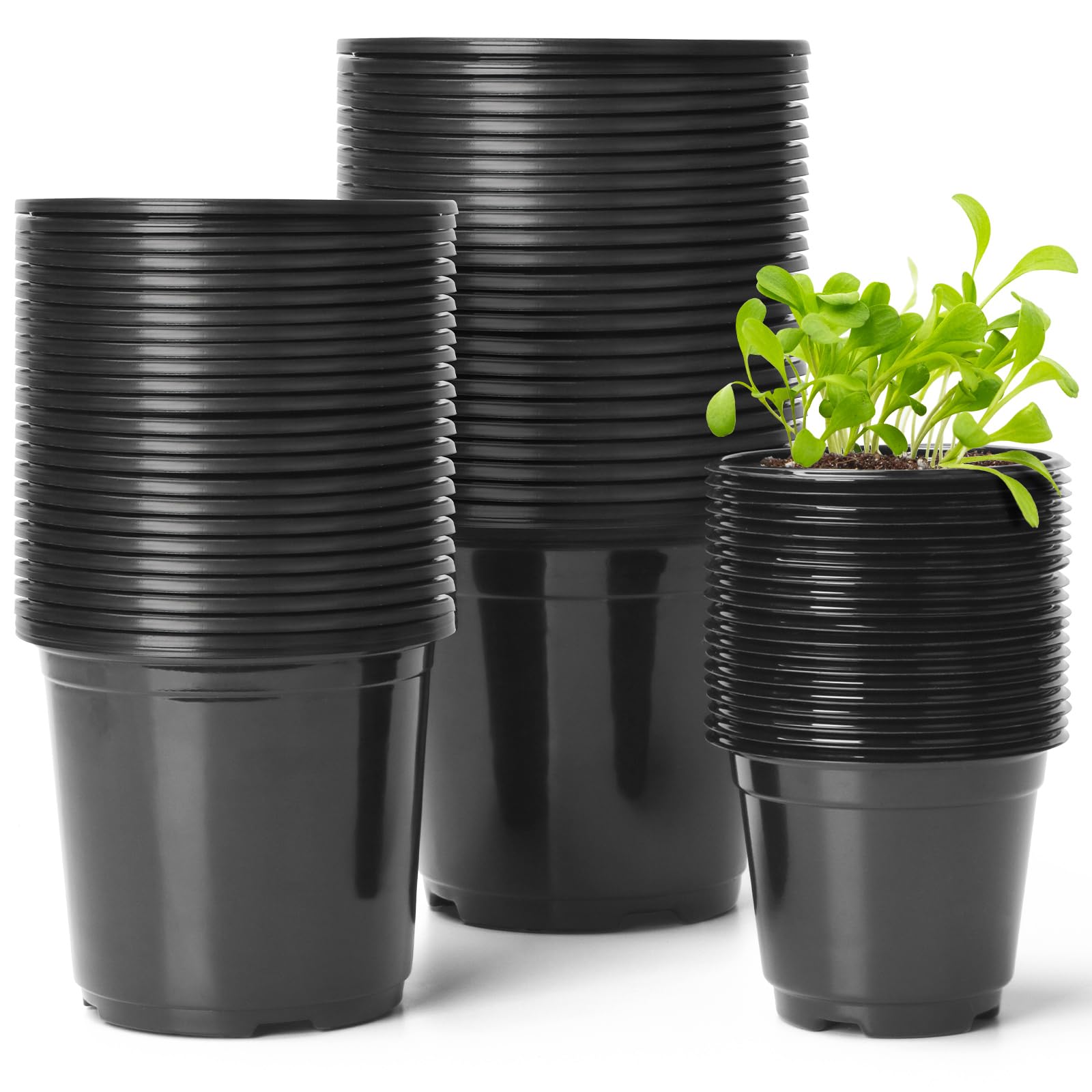 Amazon.com: BEWAVE Plant Nursery Pots Variety Pack, 4 5 6 Inch 80 Sets ...