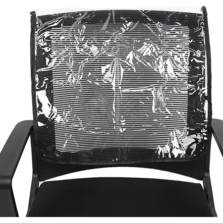 Amazon.com: 3 Pieces Chair Back Cover Plastic Clear Square Chair Back ...