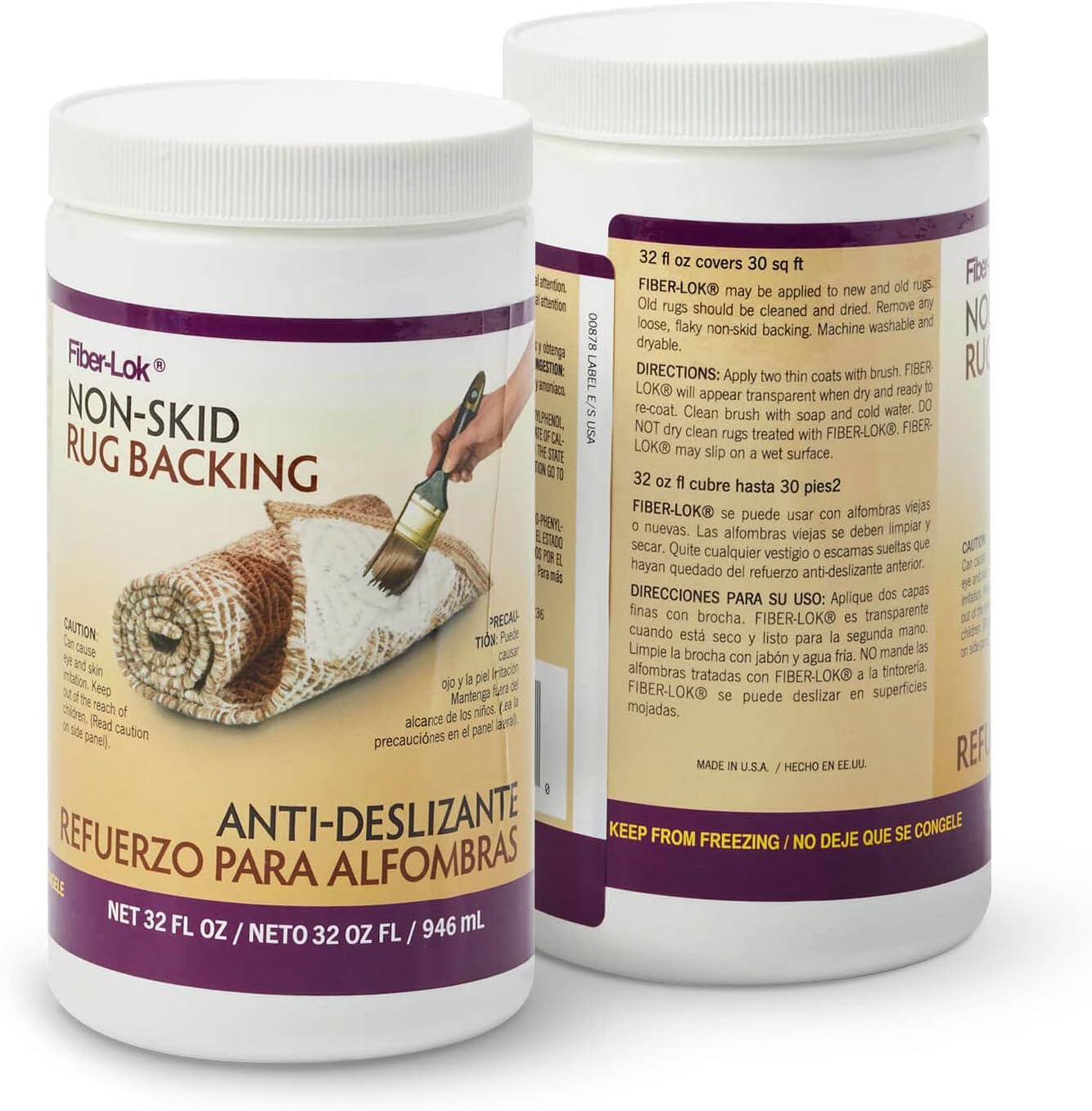 Amazon.com: Environmental Technology Fiber-Lok Non-skid Backing (32 oz ...