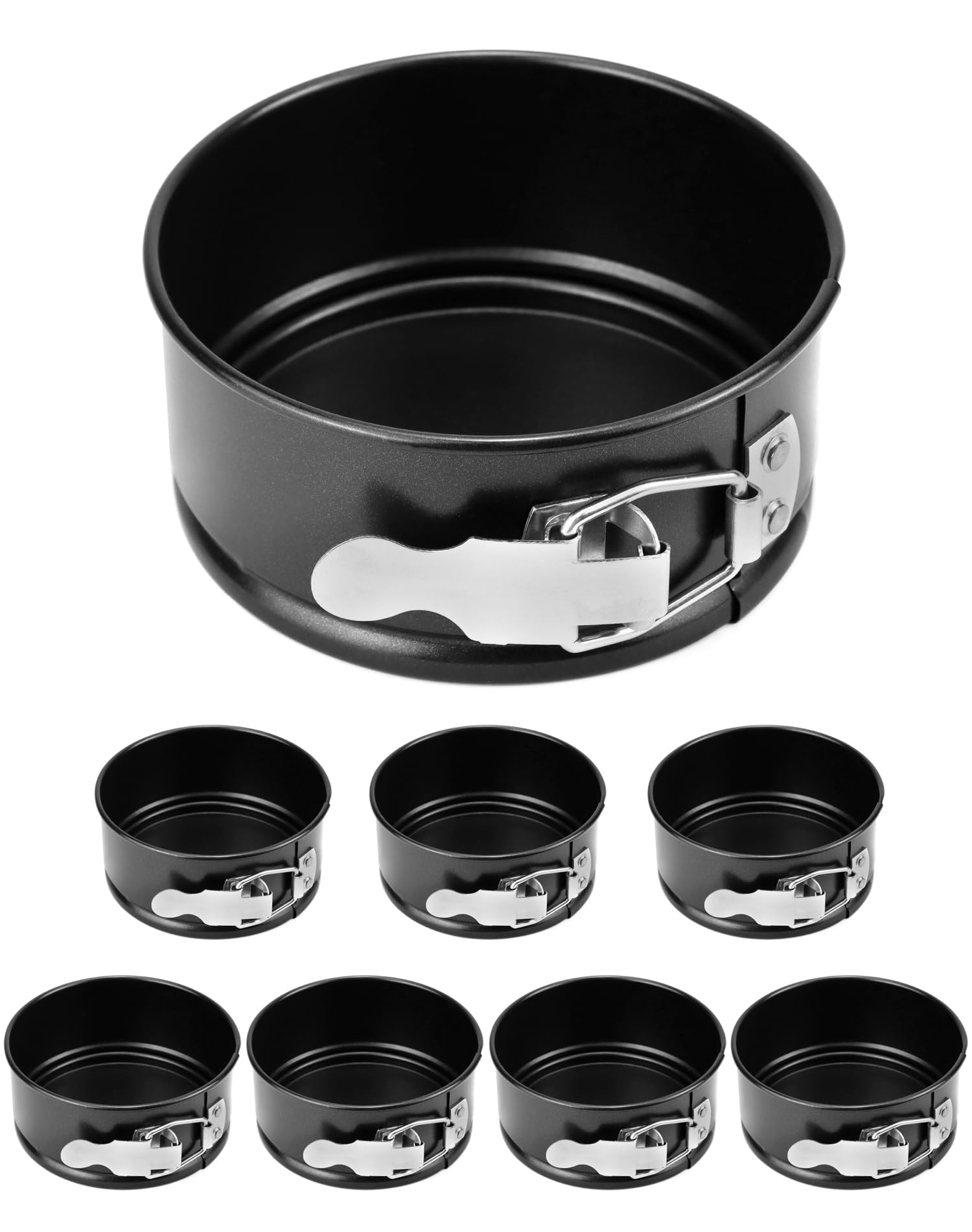 Amazon.com: QWORK 4 Inch Springform Pan Set, Nonstick, Leakproof Mini ...