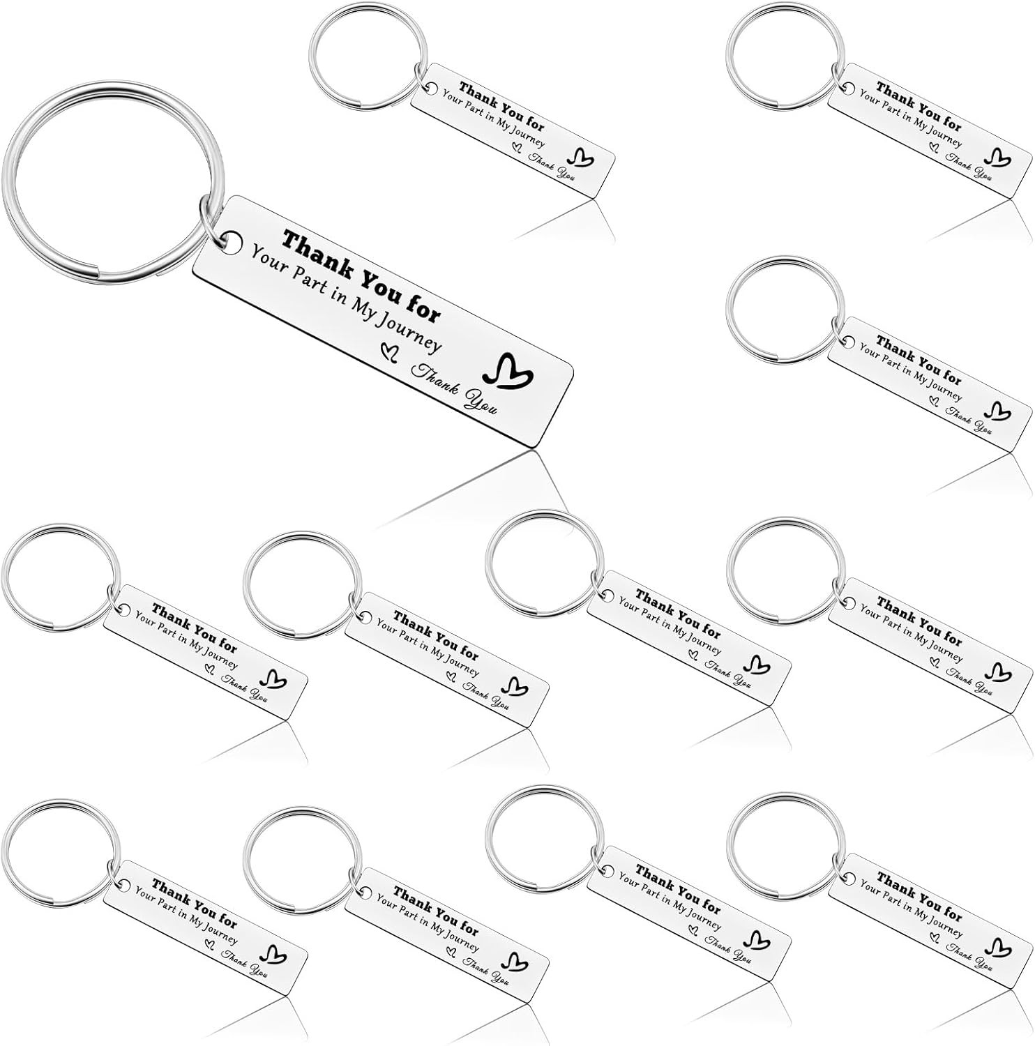 Amazon.com: Vadaka 12 Pcs Employee Appreciation Keychain Thank You ...