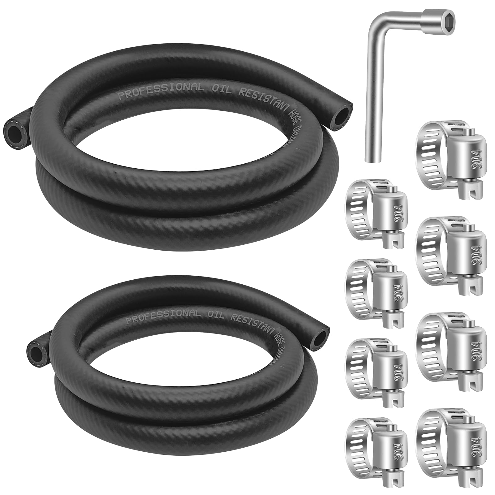 Fuel Line Hose Green - 3/8" ID, 5/8" OD, Sold Per Foot For PWC, Sea-Doo ...