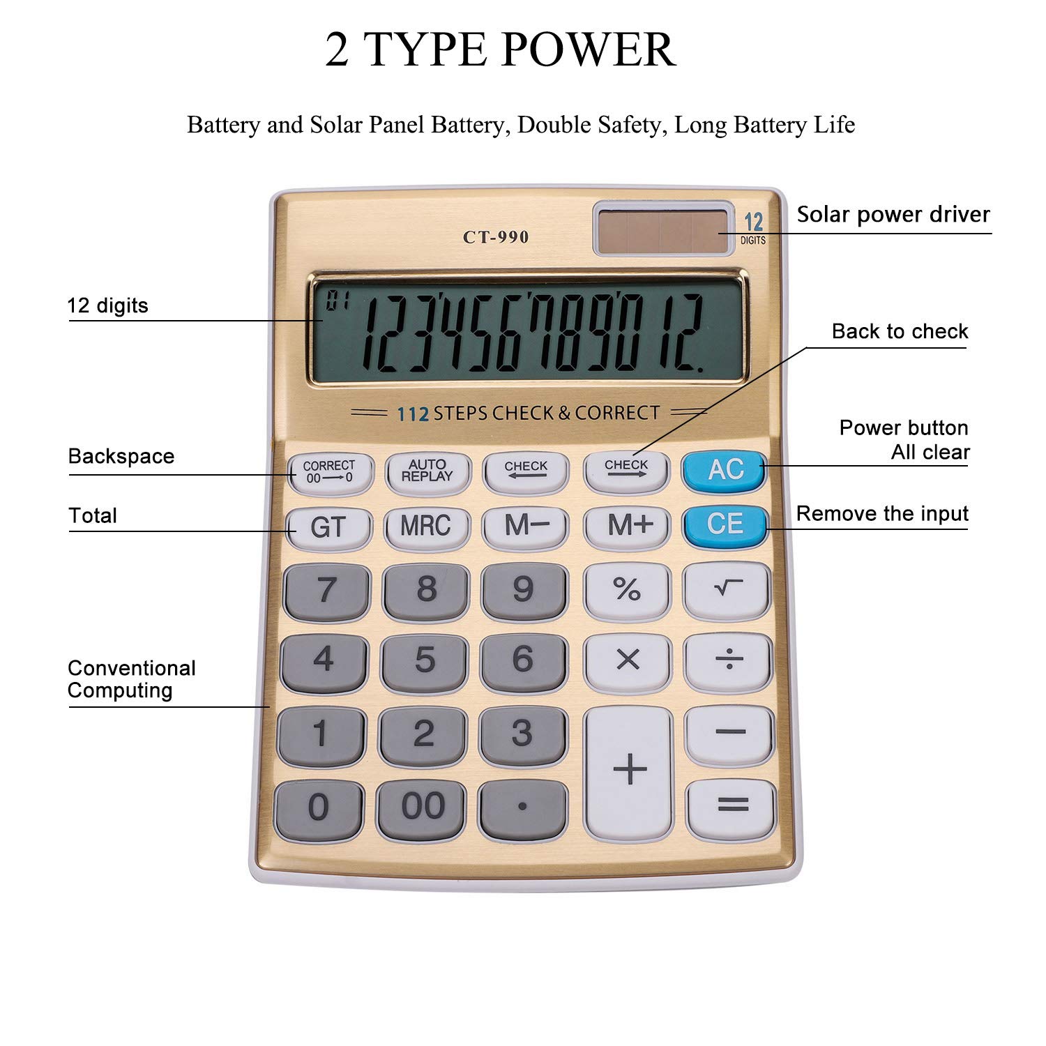 Types Of Solar Calculators 991ES Plus Scientific Calculator With