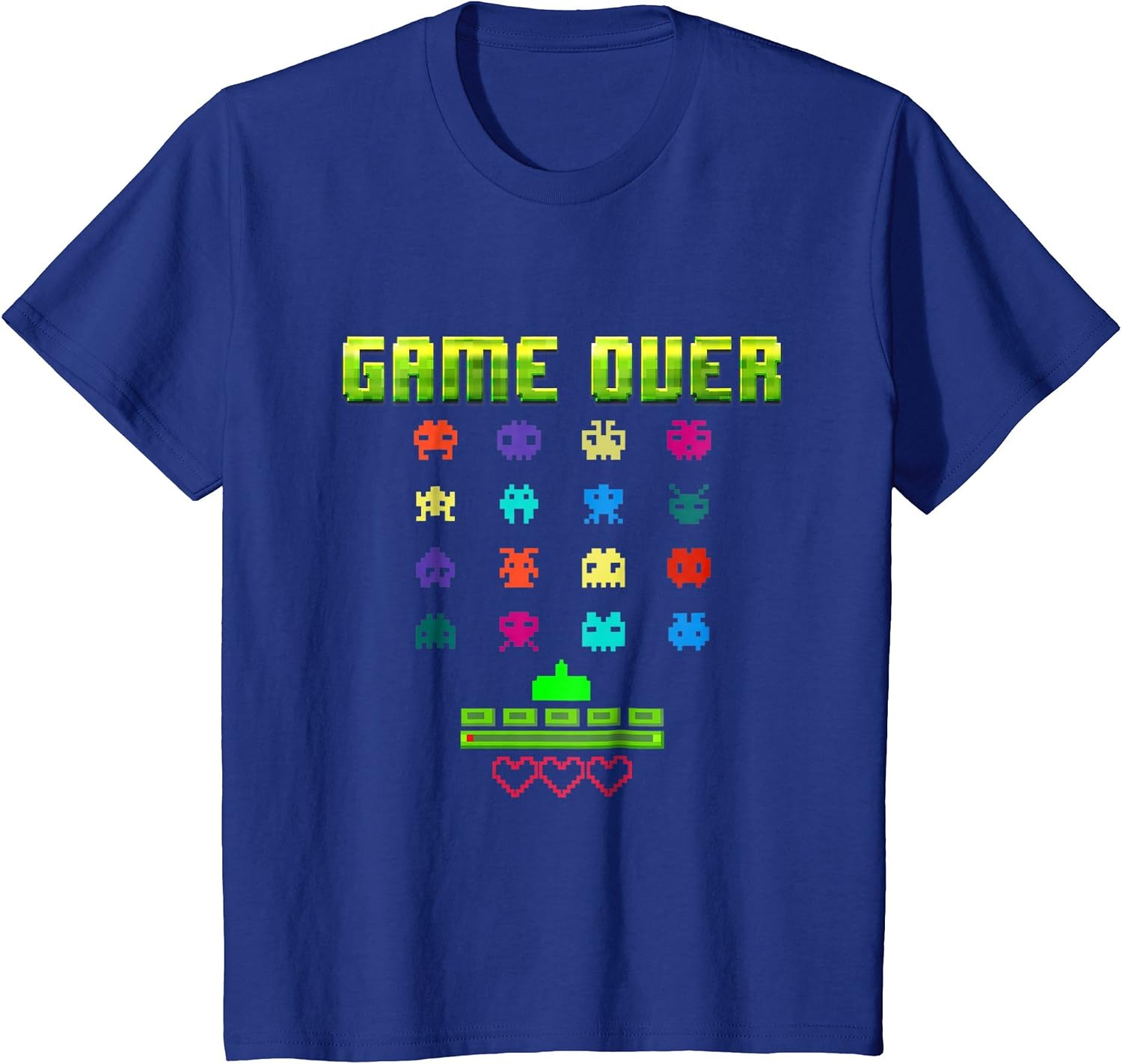 Amazon.com: Game Over 80s Classic Retro Arcade Shirt Eighties Video ...