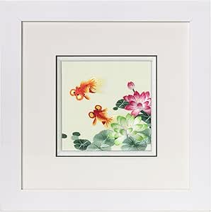 Amazon.com: Ebherys Hunan Hand Embroidery Wallart, Framed Chinese Decor ...