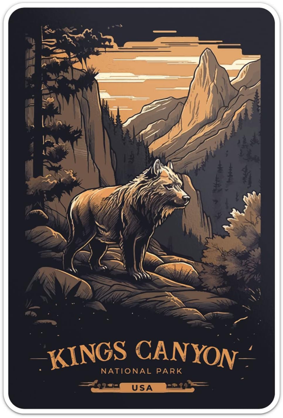 Amazon.com - Kings Canyon National Park Sticker - Waterproof Vinyl ...