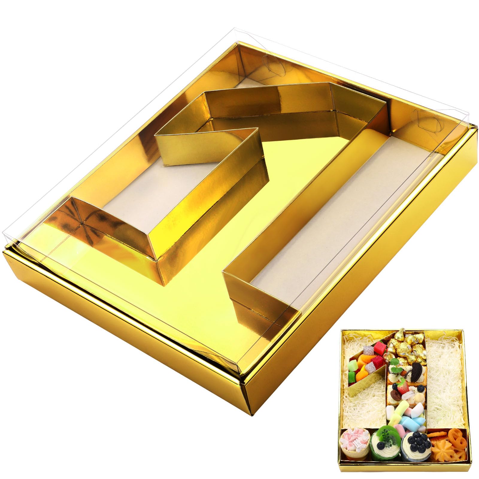 Amazon.com: SiliFine 11.8" Charcuterie Number Shaped Mache with Clear ...