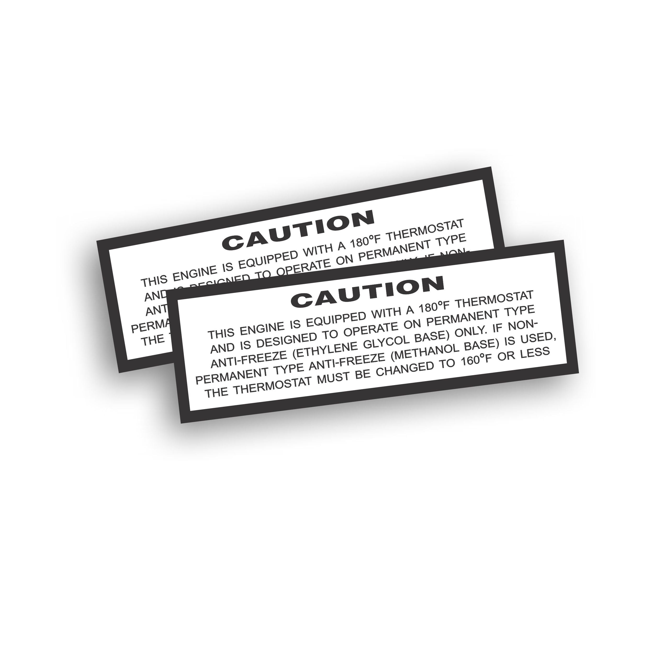 Amazon.com - 2X Restoration Sticker Decal Radiator Antifreeze Coolant ...