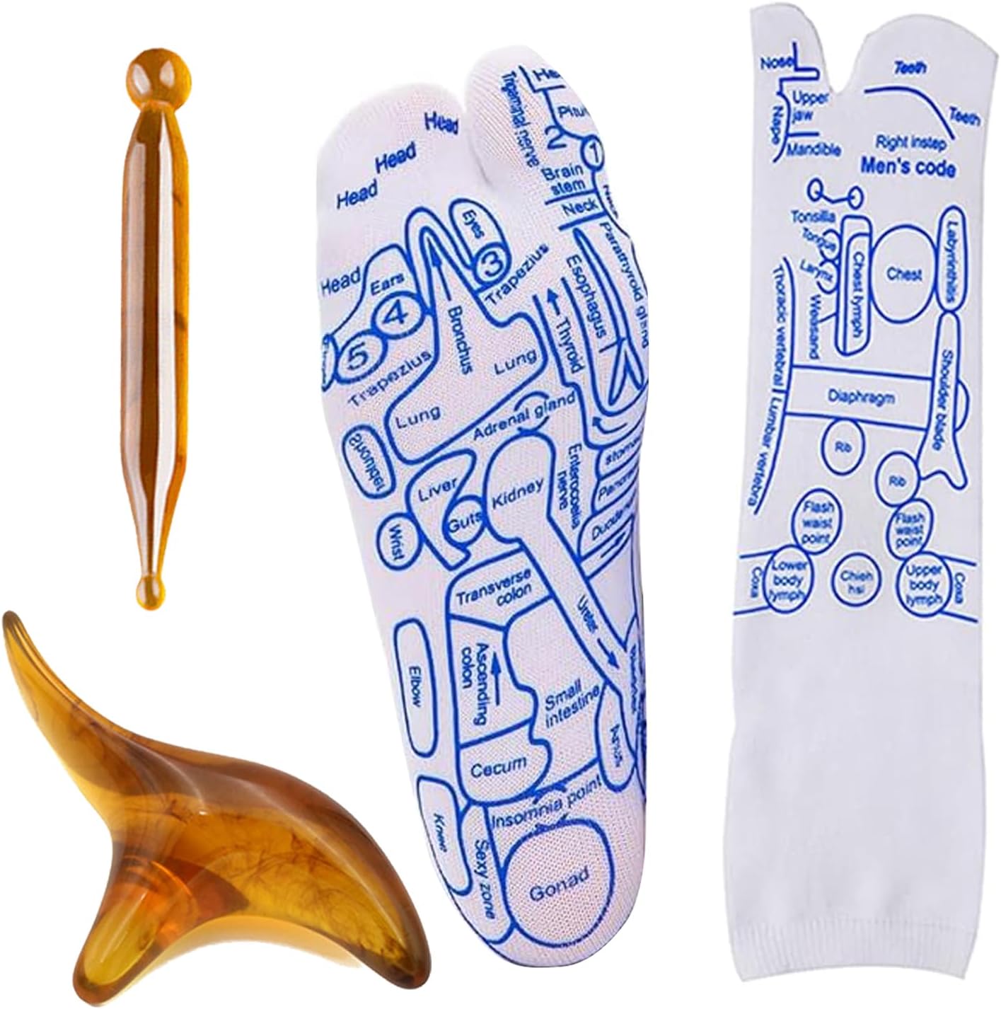 Amazon.com: NexMe Acupressure Reflexology Socks with Trigger Point ...