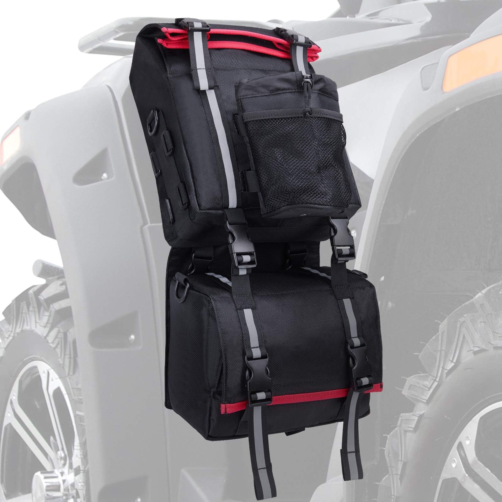 Amazon.com: FCOUIID Snowmobile Tank Saddlebags for ATV UTV - Universal ...