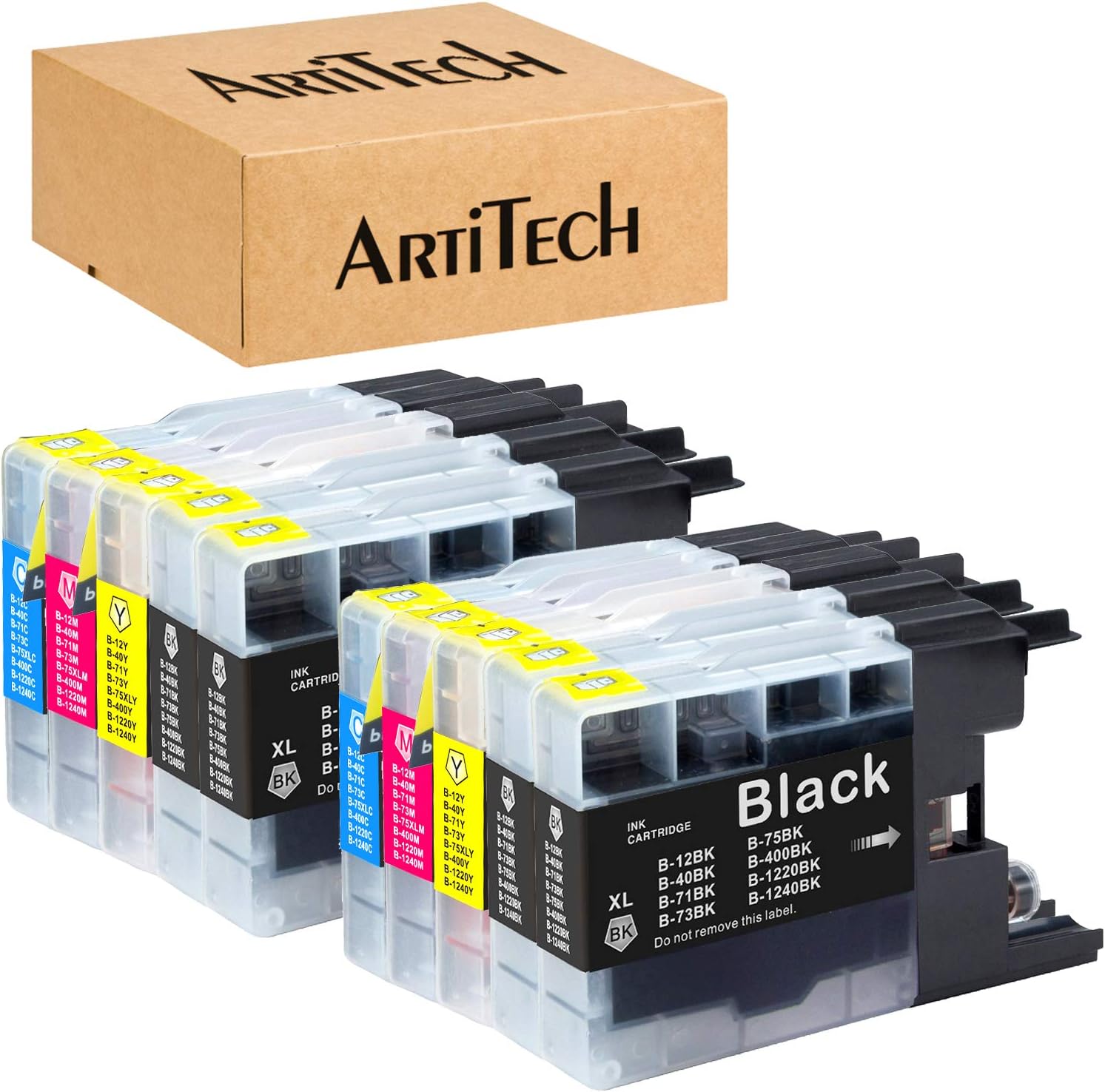 ARTITECH Replacement for Brother LC75 LC71 Ink Cartridge LC-71 LC-75 XL ...