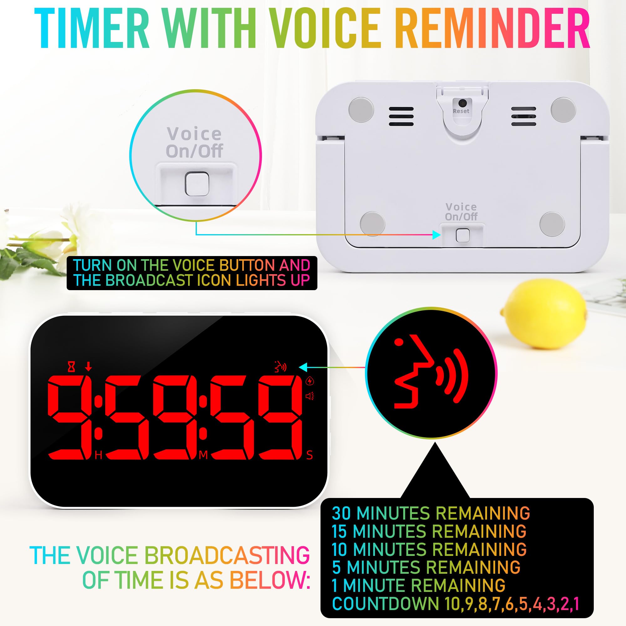 Snapklik.com : TXL Kitchen Timer For Cooking, Rechargeable Digital ...