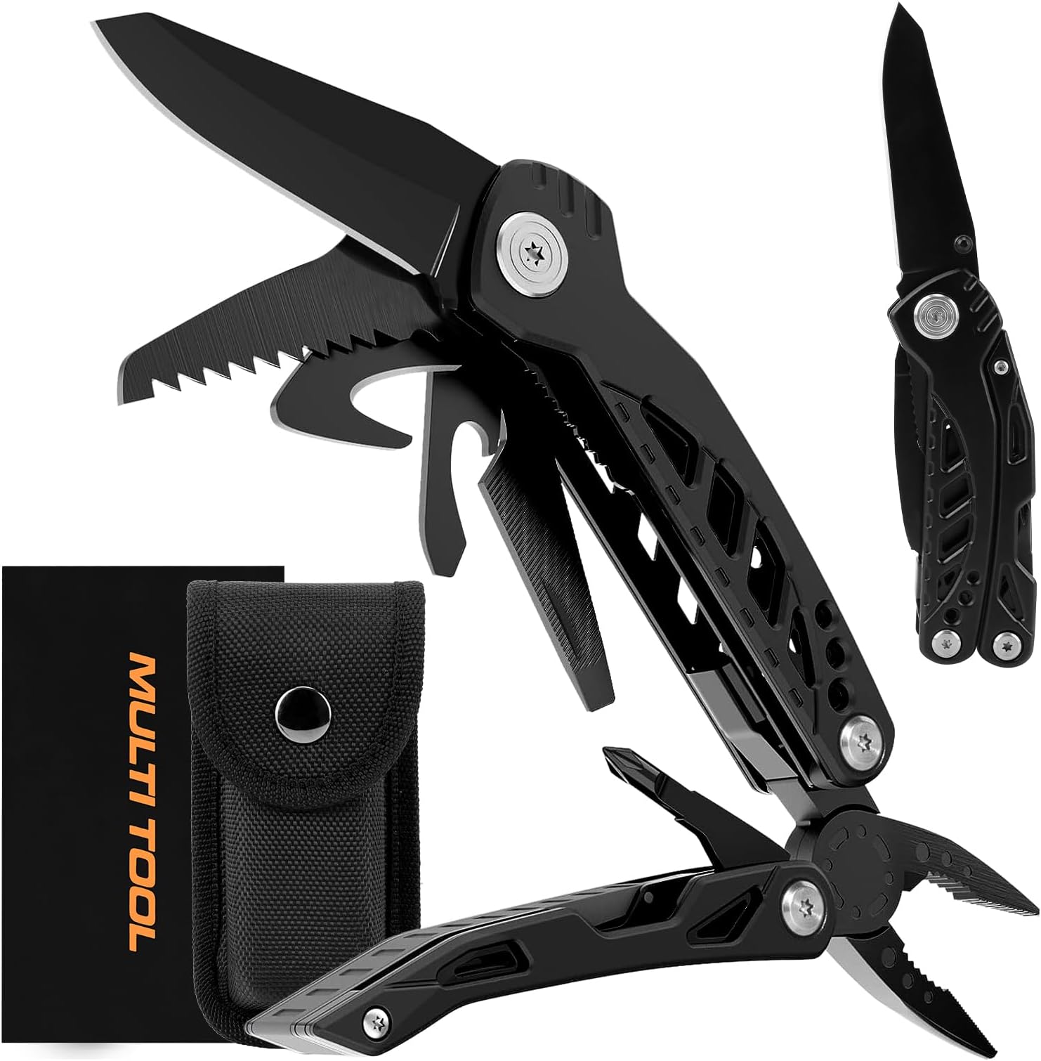 Navaja Multiusos, 12 en 1 Multiherramienta Alicates, Herramientas ...
