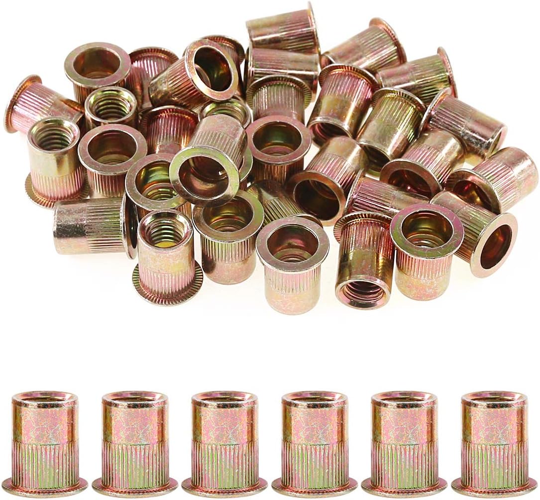 Amazon.com: LBY 170pcs Carbon Steel Rivet Nuts,M4/5/6 /8 Thread Insert ...