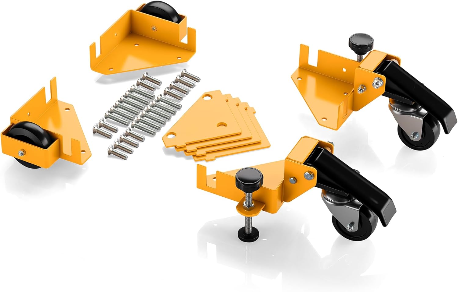 Wiltec Castors for Furniture, 4 Pieces, up to 180 kg, Furniture Castors ...