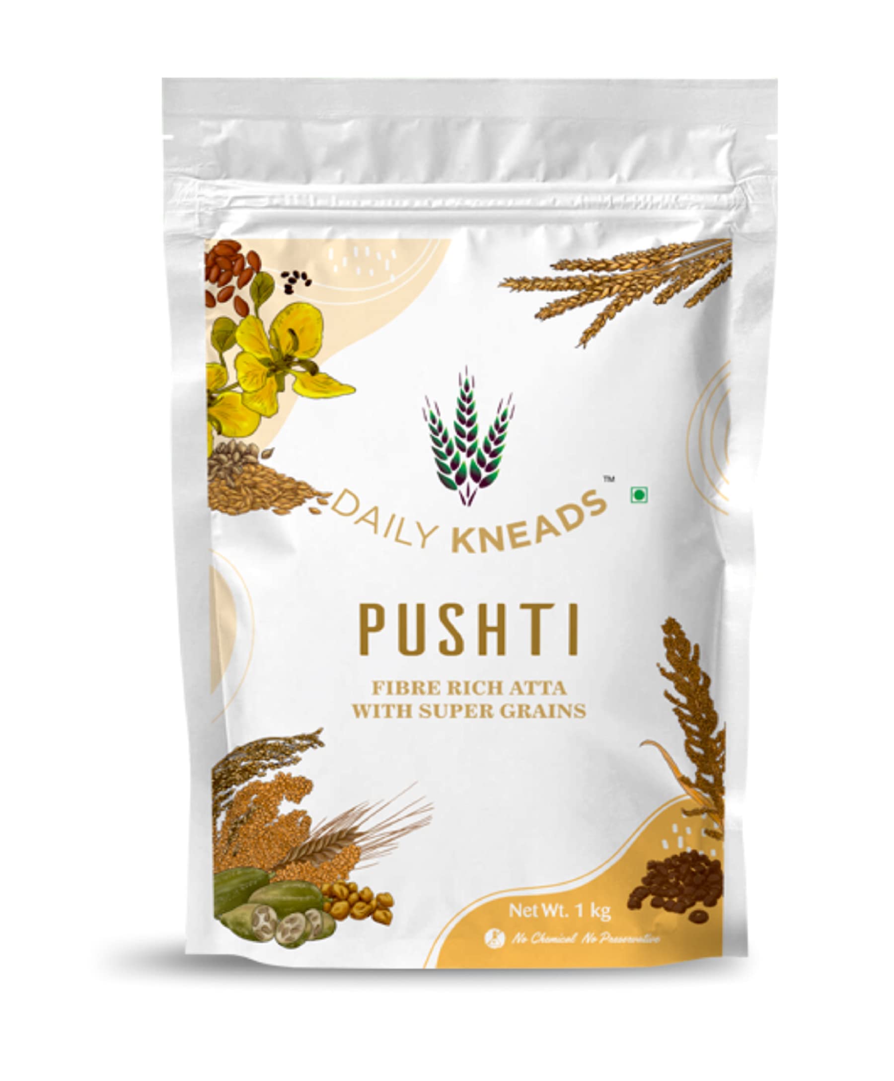 Daily Kneads Multigrain Atta Multigrain Flour Gluten Free Atta Help ...