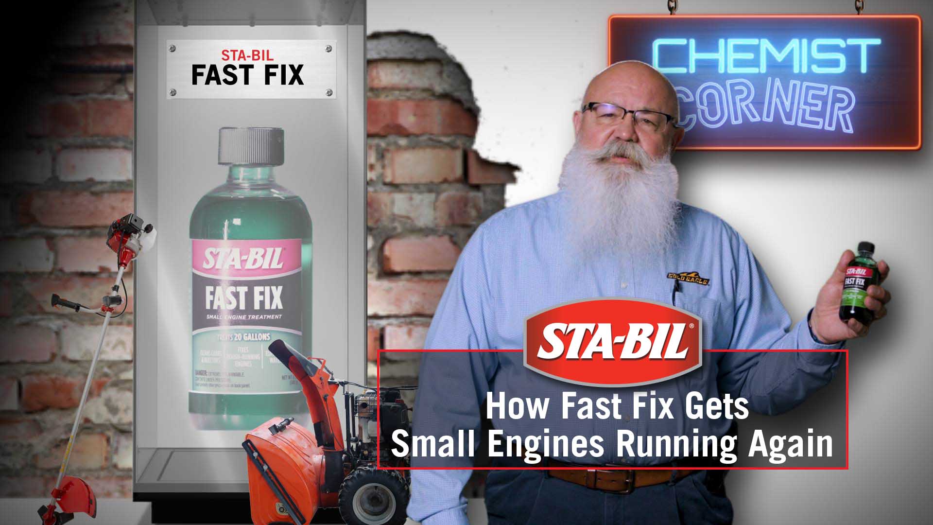 Watch Chemist Corner STA-BIL Fast Fix Small Engine Informational on ...
