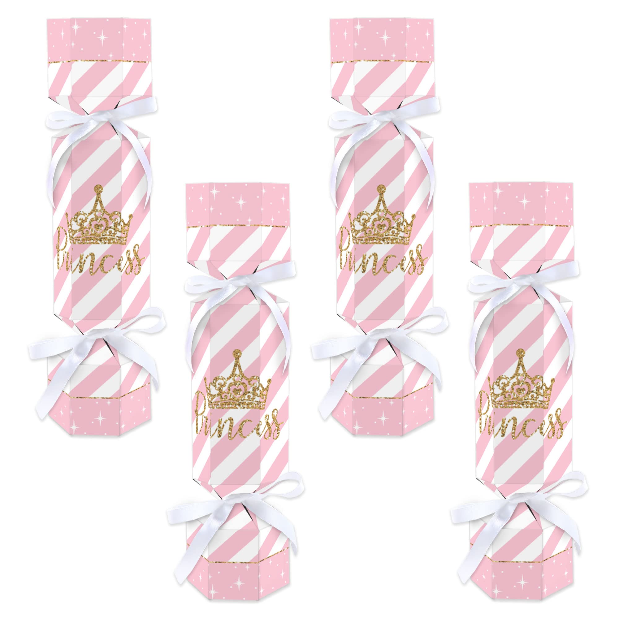 Amazon.com: Big Dot of Happiness Little Princess Crown - No Snap Pink ...