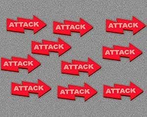 Amazon.com: LITKO Attack Command Token Set | Gaming Aid Pieces ...