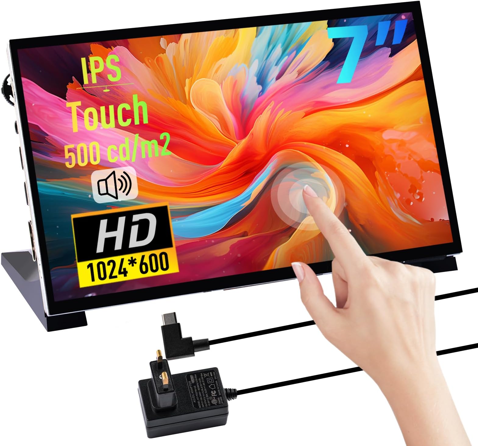 GeeekPi 7 inch Capacitive Touchscreen for Raspberry Pi, HDMI Monitor ...