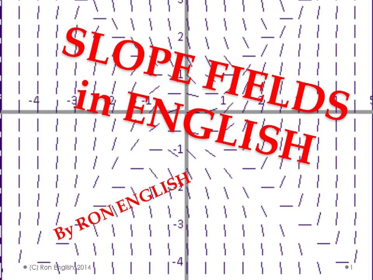 Slope Fields in English (Math in English Book 12) , English, Ron ...