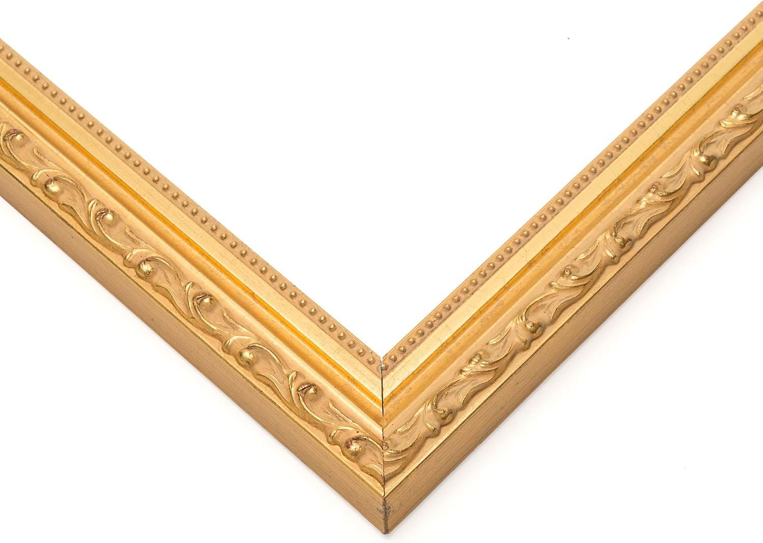 Amazon.com - 7x24 Frame Gold Solid Wood Picture Frame Width 1.125 ...