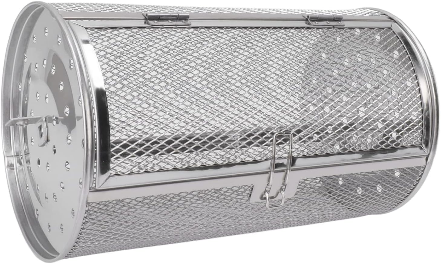 Amazon.com: Rolling Grill Basket, Stainless Steel Grill Cage Cylinder ...