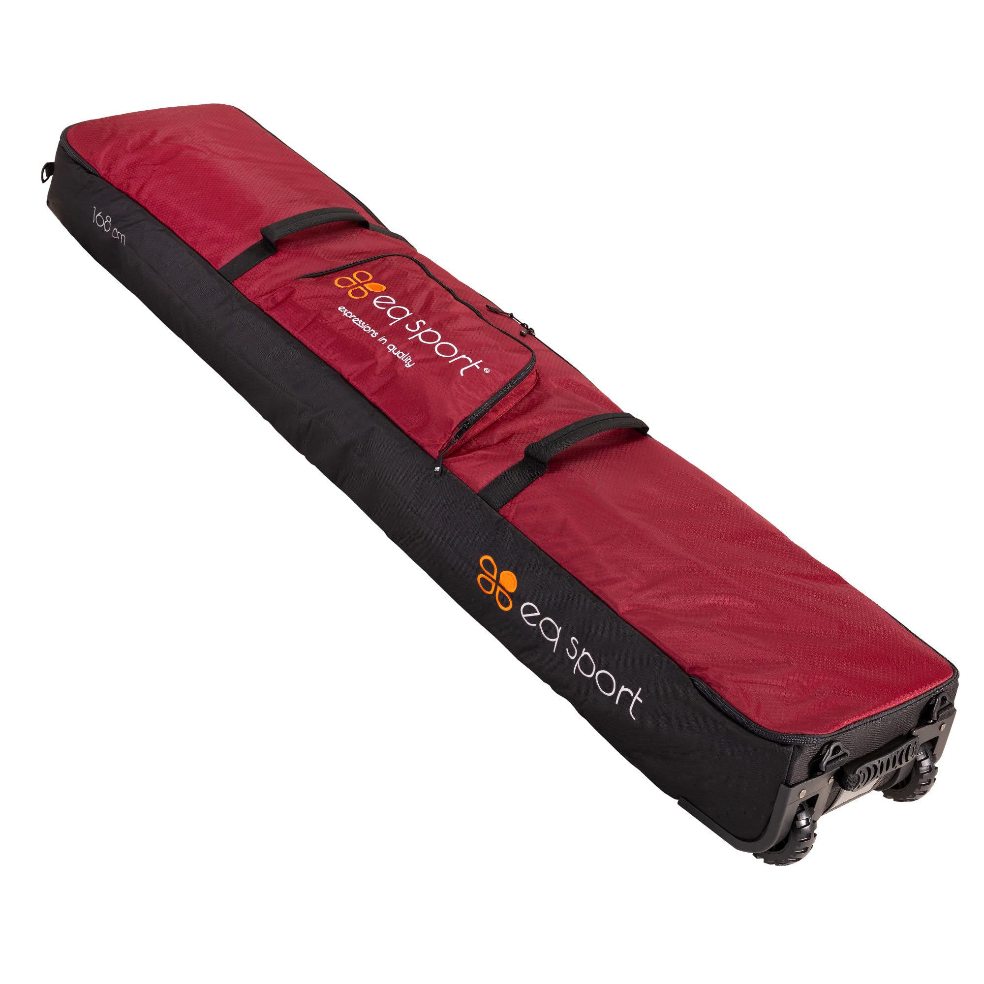 EQ SPORT Rolling Snowboard Bag with Wheels for Air Travel - Fully ...