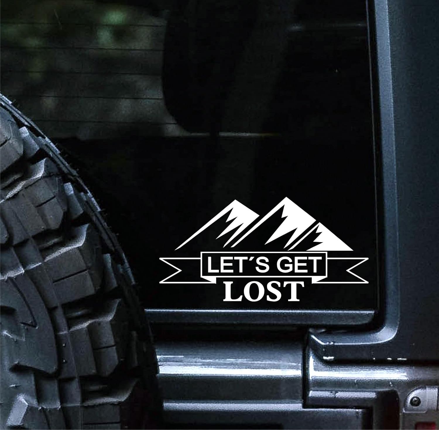 Amazon.com: Sunset Graphics & Decals Let's Get Lost Decal Vinyl Car ...