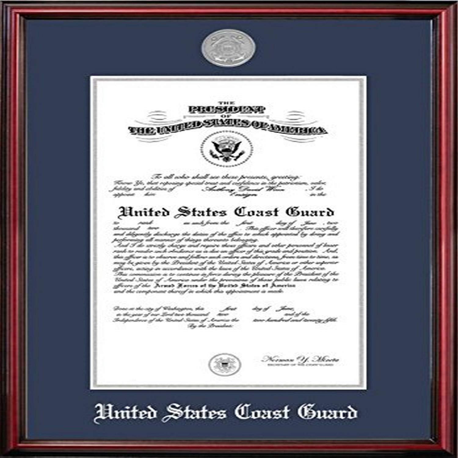Amazon.com - Campus Images CGCPT002 Coast Guard Certificate Petite ...