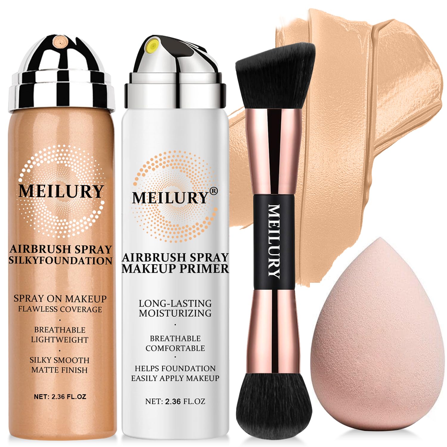 Amazon.com : AirBrush Foundation Spray Set, Spray Foundation Makeup and ...