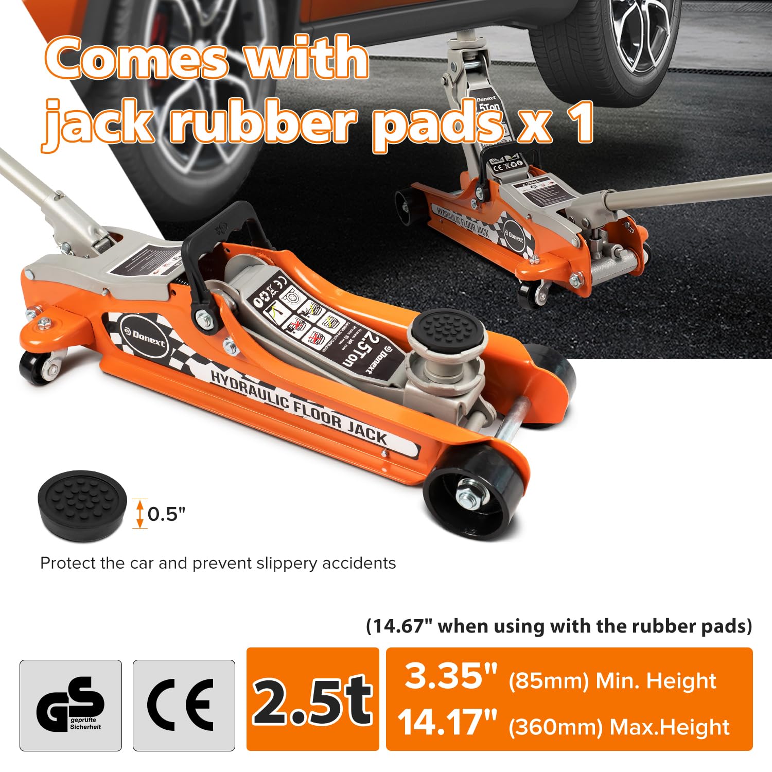 Snapklik.com : Donext 2.5 Ton Low Profile Racing Floor Jack