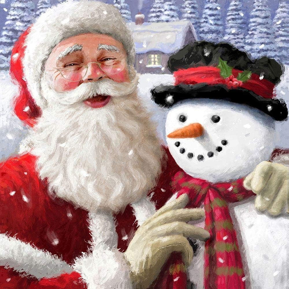 Amazon.com: Posterazzi Collection Santa and Friends Poster Print by P.S ...