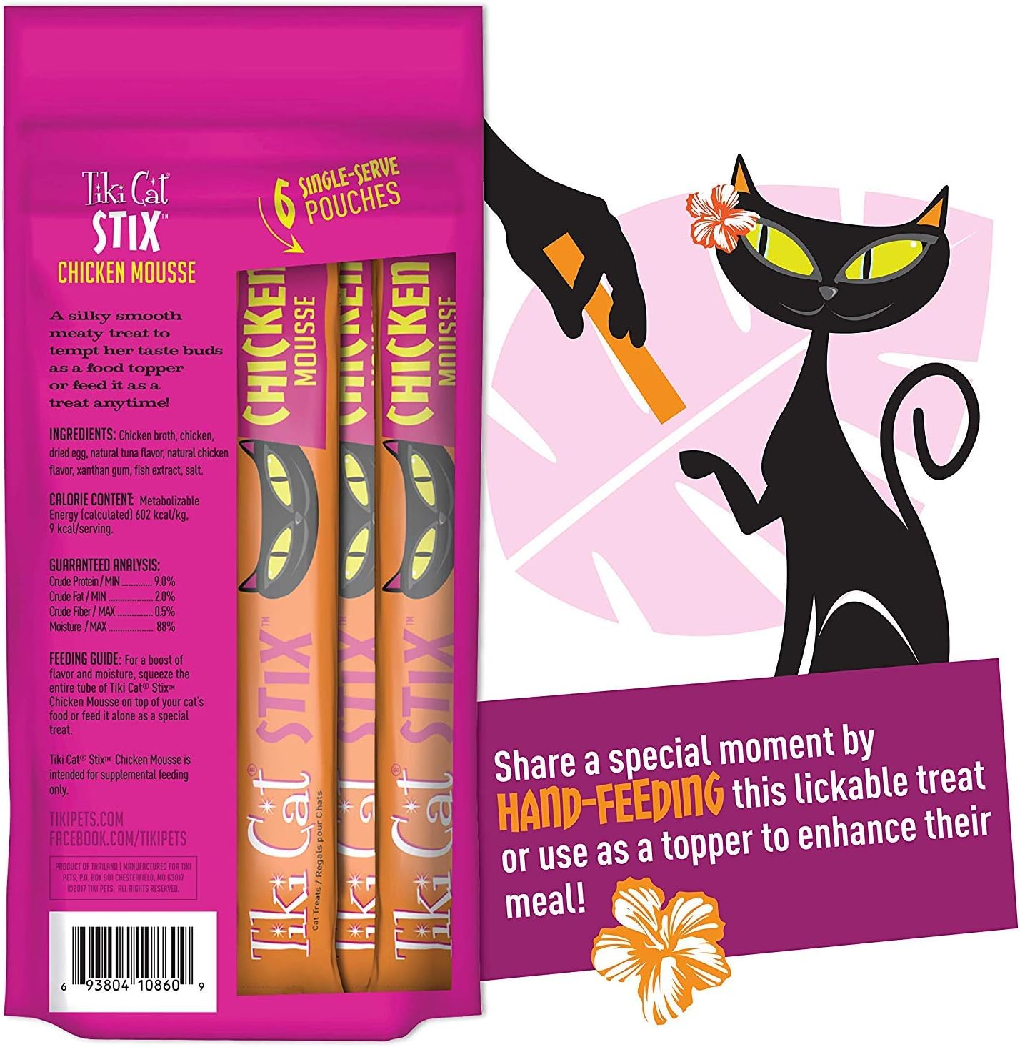 Tiki Cat Stix Lickable Treats 6-Flavor Variety Pack - 36 Stix Total in ...