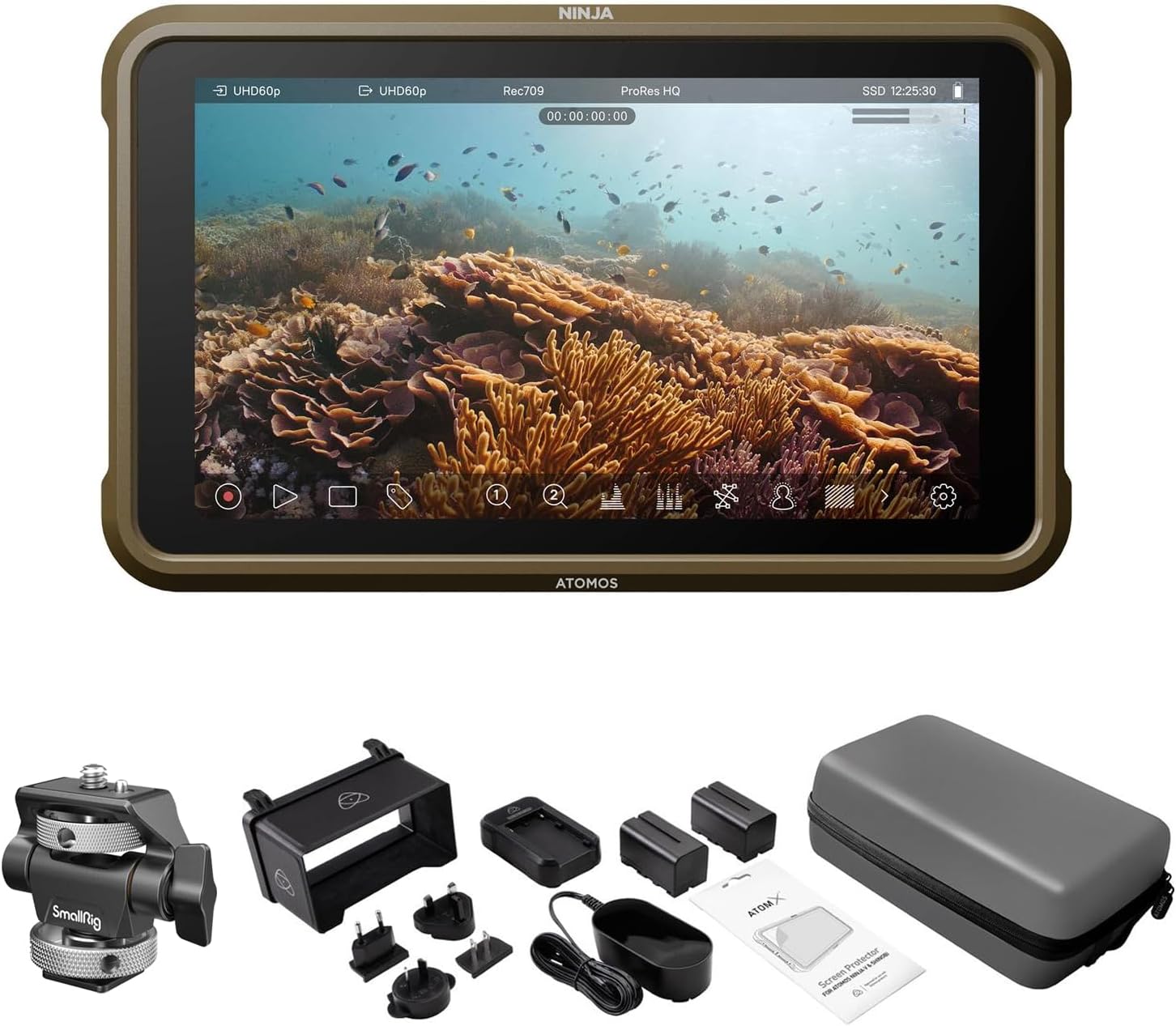Amazon.com: Atomos Ninja - Monitor de grabación HDMI 4K de 5.2 pulgadas ...