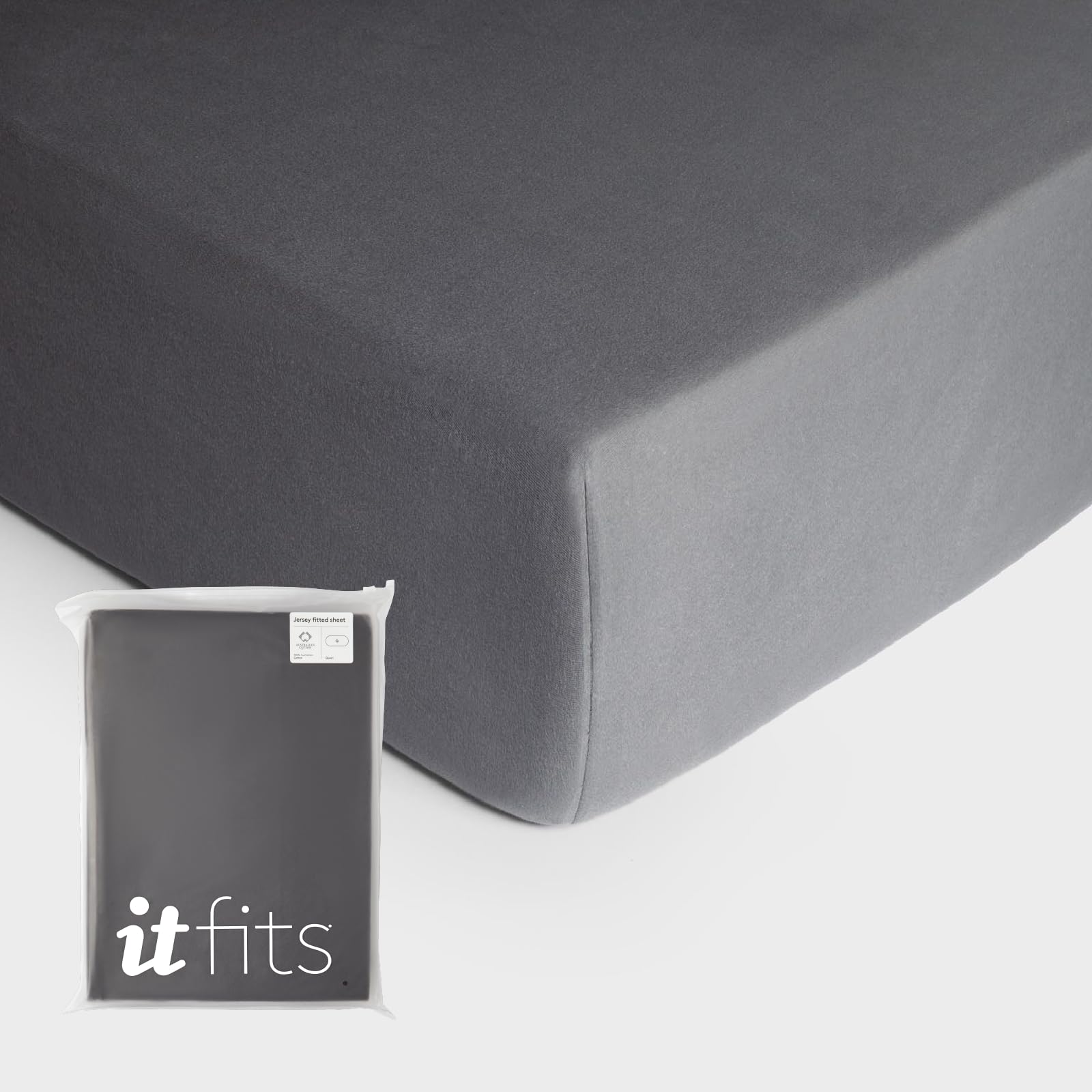 Premium Knitted Cotton Jersey Fitted Sheets by It-Fits: Luxurious 100% ...