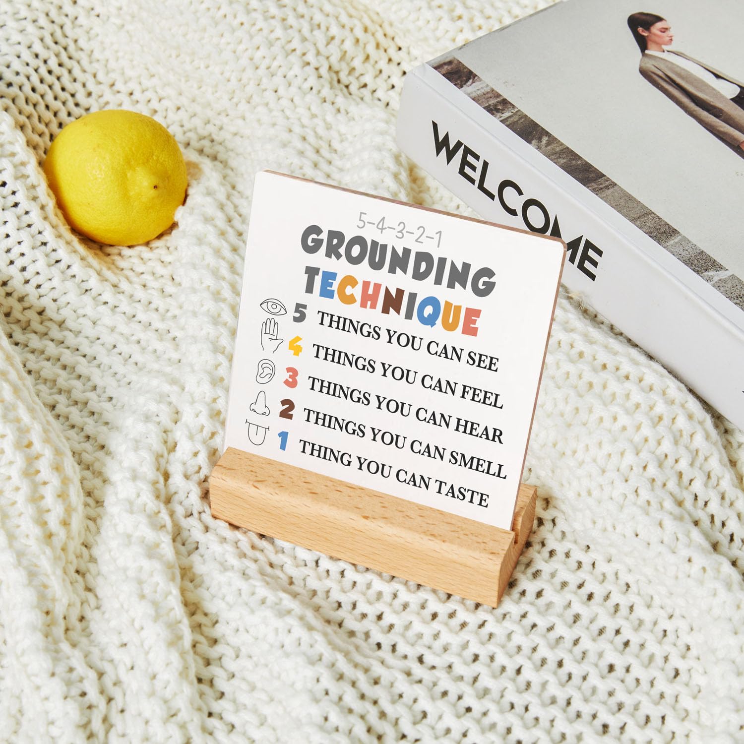 Snapklik.com : Grounding Technique Sign, Mental Health Gifts For Women ...