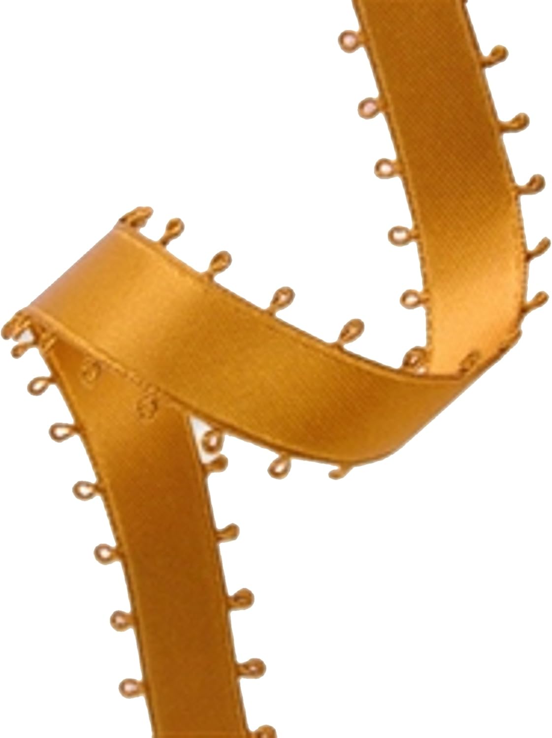 Amazon.com: Gold 3/8" Double Face Satin Picot Ribbon Feather Edge 50 Yds