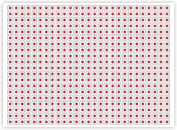 Sehgal 2400 Non-Veg Sticker Red (10mm) Self Adhesive Perfect for Food ...