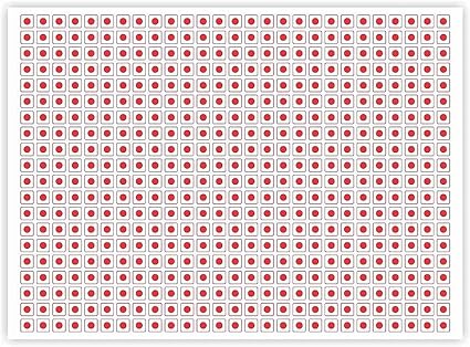 Sehgal 2400 Non-Veg Sticker Red (10mm) Self Adhesive Perfect for Food ...