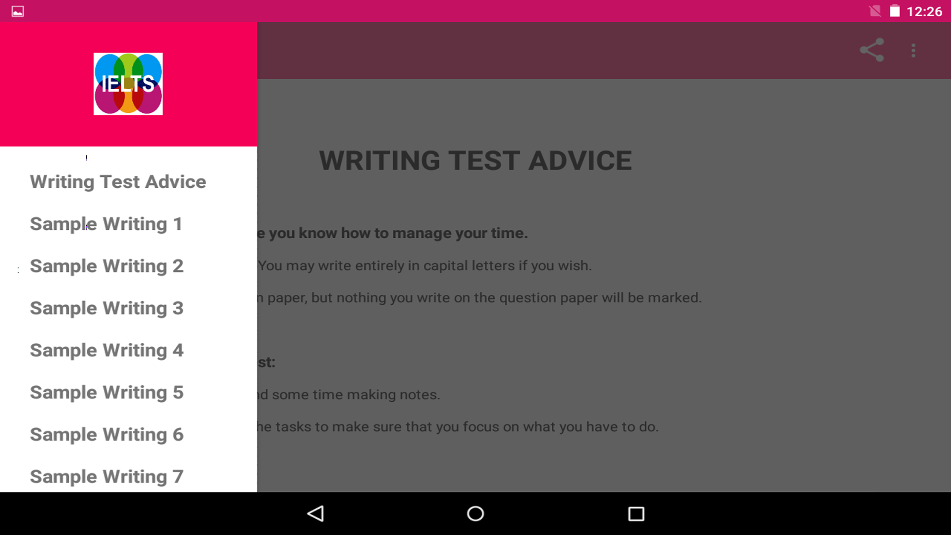 IELTS Writing - App on Amazon Appstore