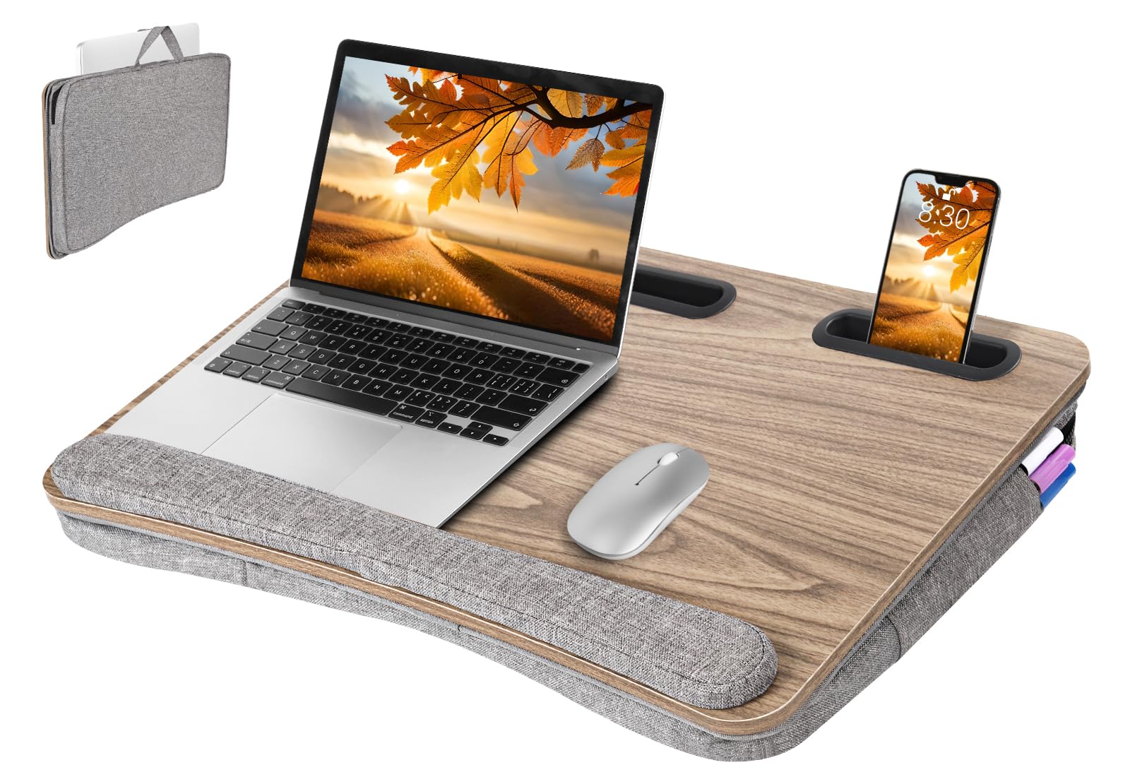 Amazon.com: Lap Desk Laptop Bed Table: Home Office Portable Computer ...